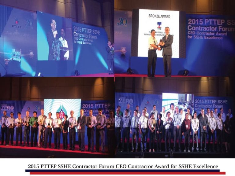 2015 PTTEP SSHE Contractor Forum CEO Contractor Award for SSHE ...